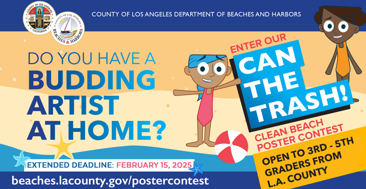Can the Trash! Clean Beach Campaign Poster Contest – Beaches & Harbors